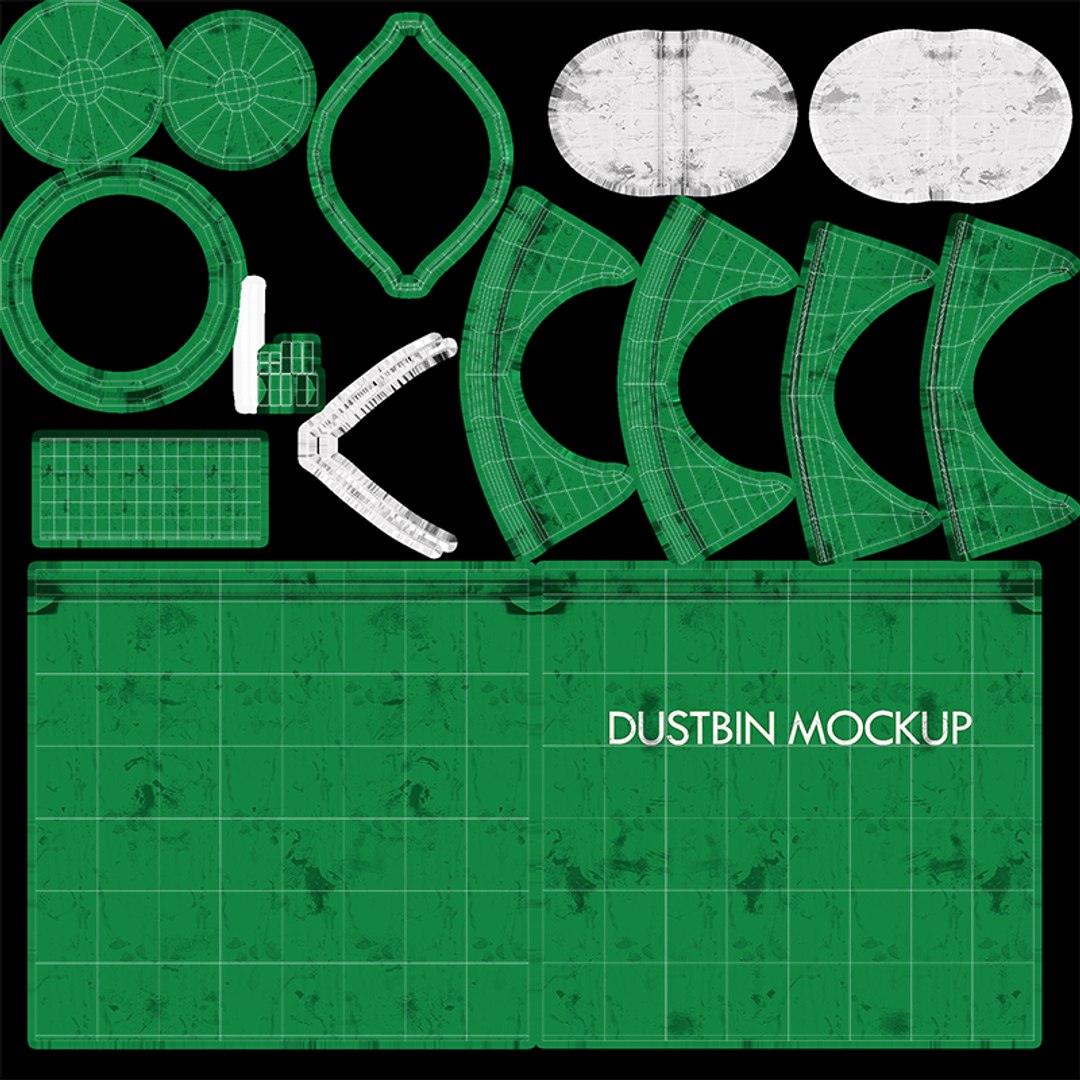 Dustbin Green 3D Model - TurboSquid 1875963