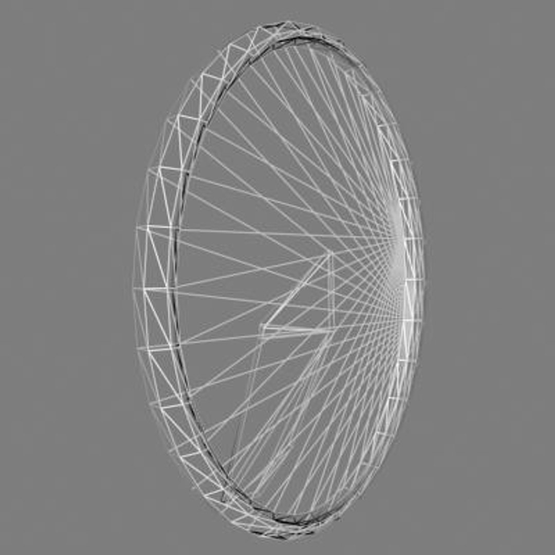 3d Oval Frame Model