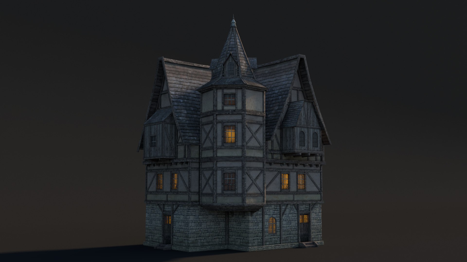 3D model medieval fantasy house - TurboSquid 1640137