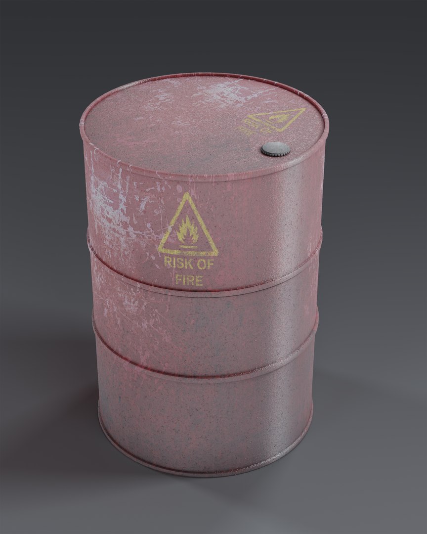 3D Explosive And BioHazard Barrels - TurboSquid 1952797