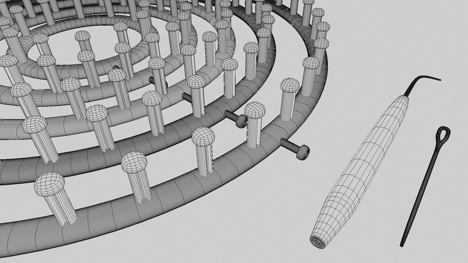 3D Model Set Knitting Looms - TurboSquid 1535842