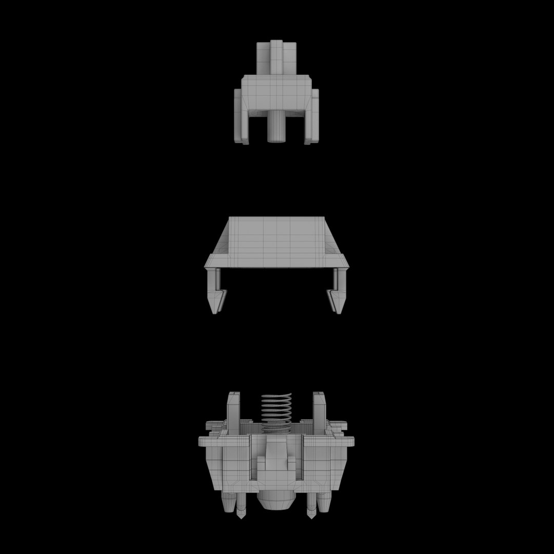 3D Model Cherry MX Switches Keyboard Keys - TurboSquid 1945741