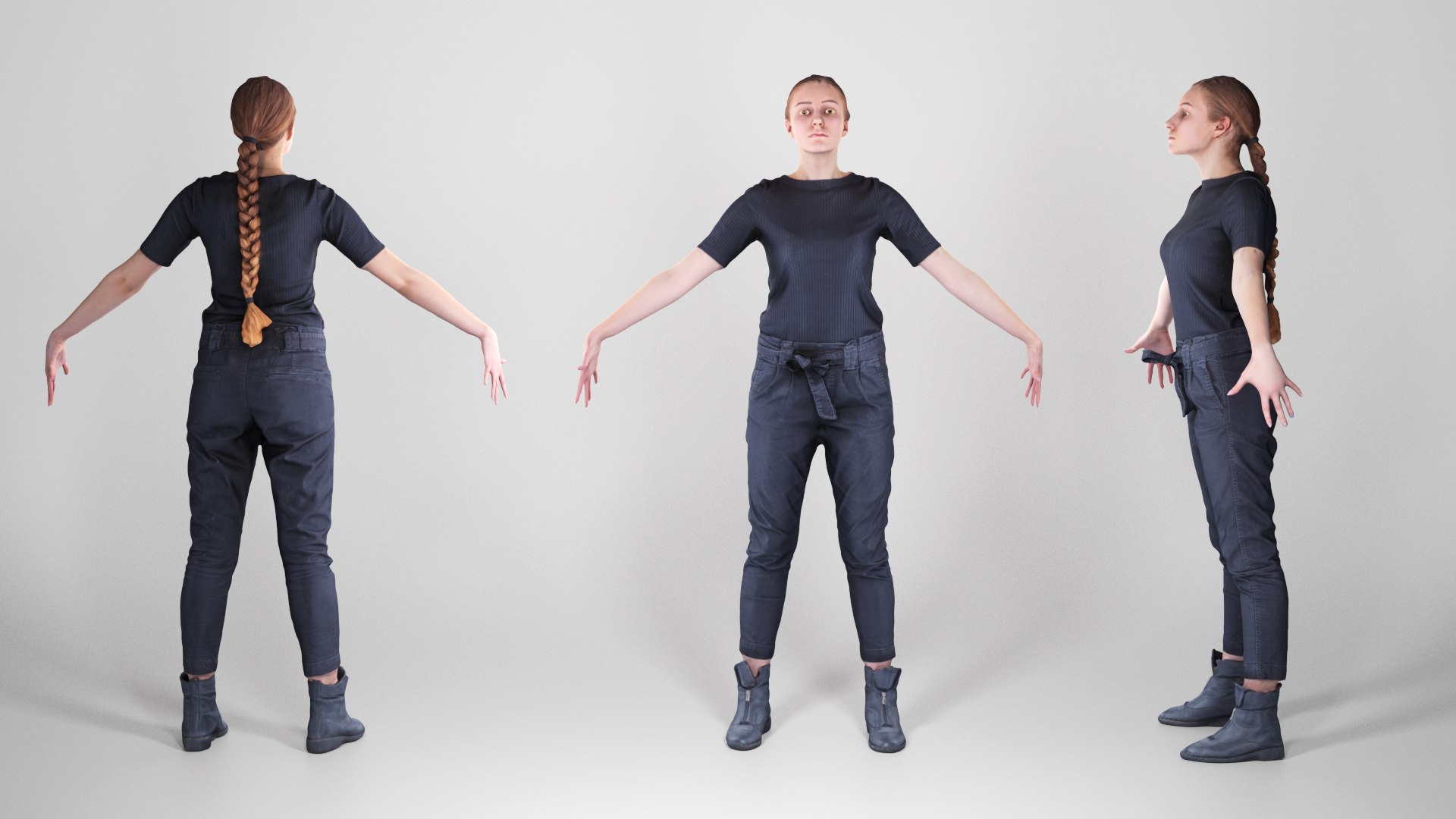Photogrammetry Animation Ready Young Woman Model - TurboSquid 1507070
