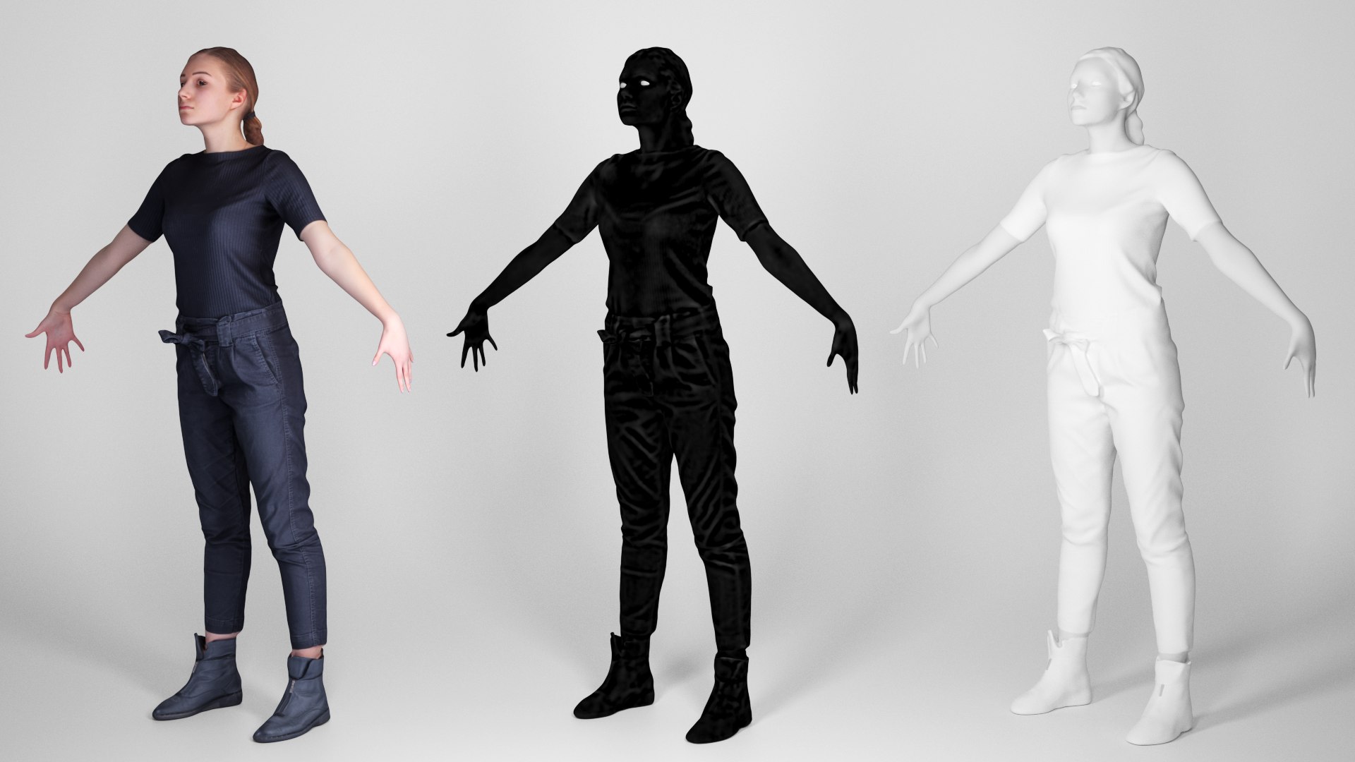Photogrammetry Animation Ready Young Woman Model - TurboSquid 1507070