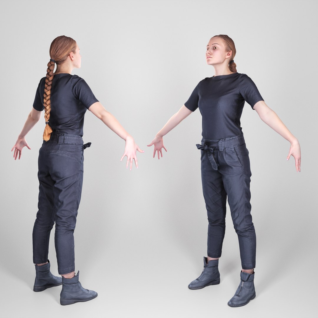 Photogrammetry Animation Ready Young Woman Model - TurboSquid 1507070