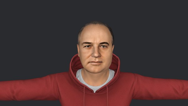 modelo 3d Mikhail Gorbachev Personaje 3D hiperrealista de cuerpo ...