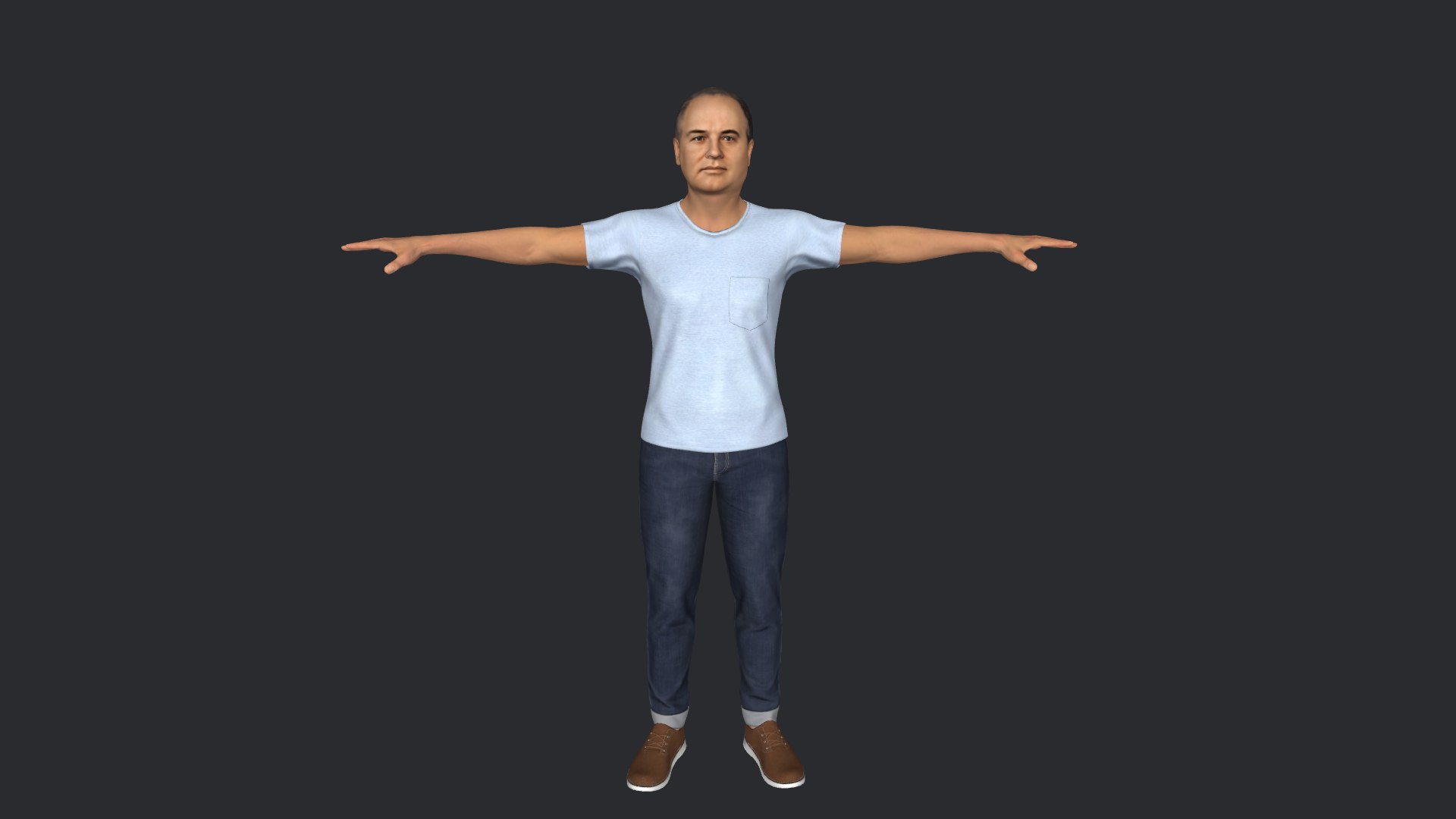 3D Mikhail Gorbachev Hyper Realistic Full Body Fully Rigged 3D ...