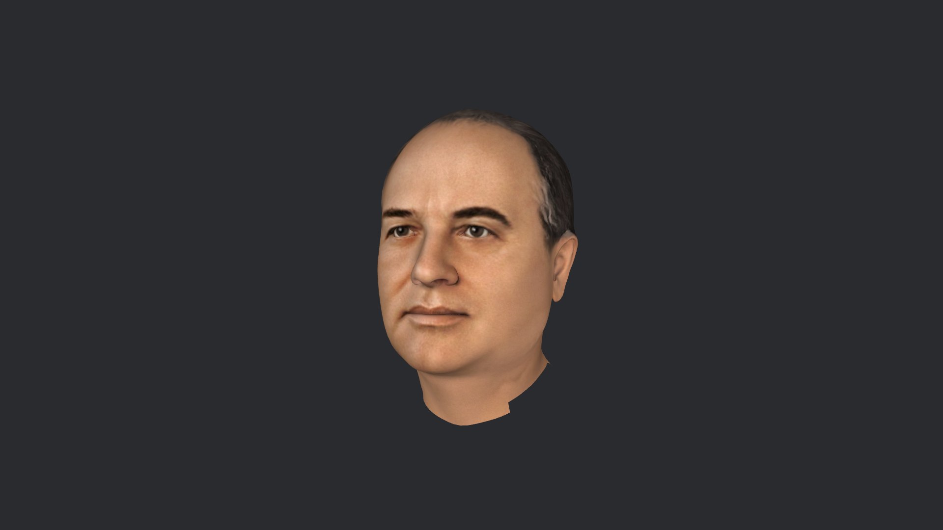 3D Mikhail Gorbachev Hyper Realistic Full Body Fully Rigged 3D ...