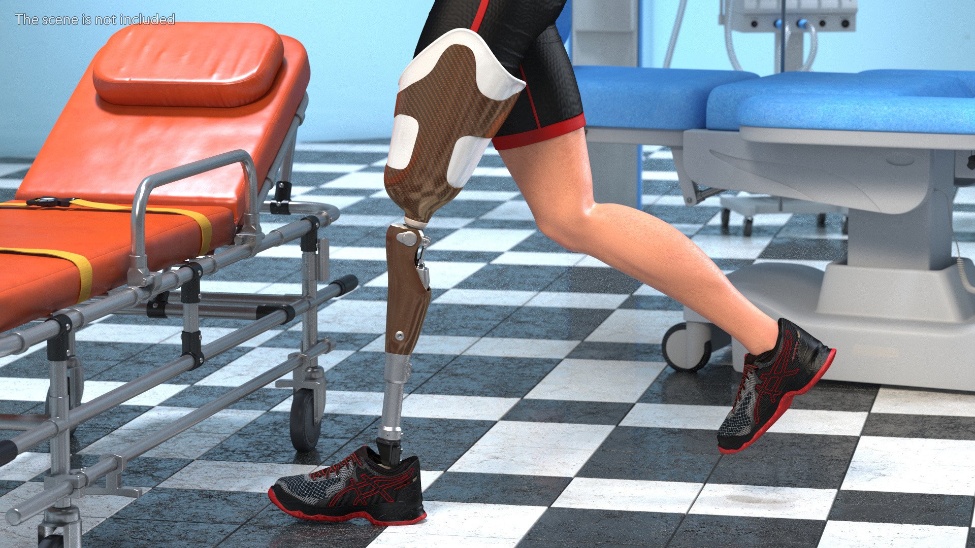 Man with Prosthetic Leg Rigged for Cinema 4D 3D model - TurboSquid 2177848