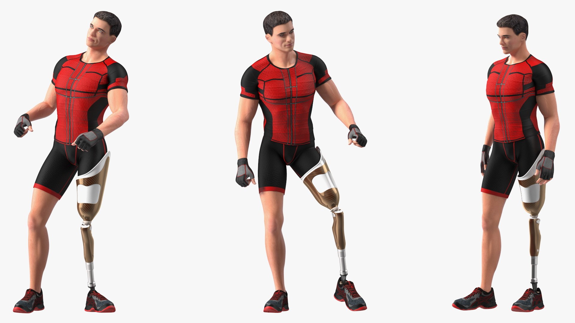 Man with Prosthetic Leg Rigged for Cinema 4D 3D model - TurboSquid 2177848