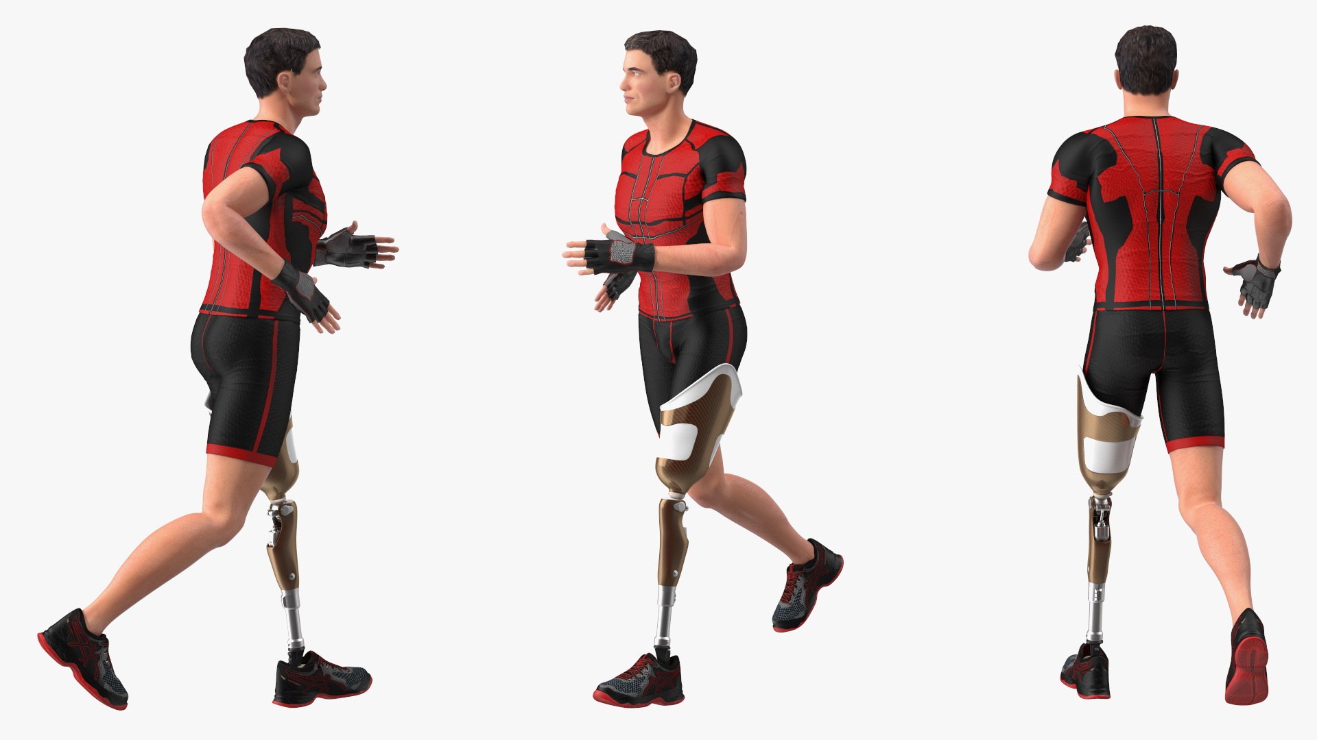 Man with Prosthetic Leg Rigged for Cinema 4D 3D model - TurboSquid 2177848