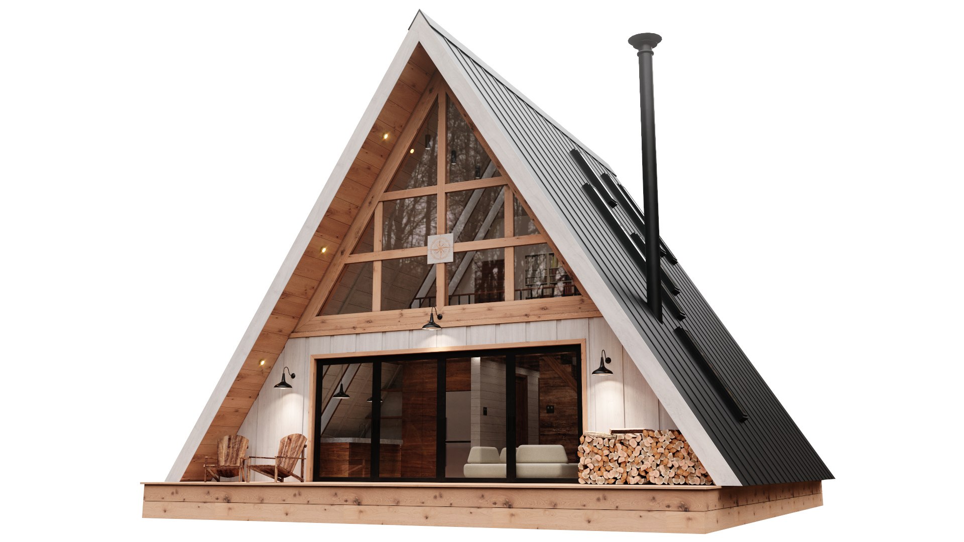 House A-Frame 3D Model - TurboSquid 2125093