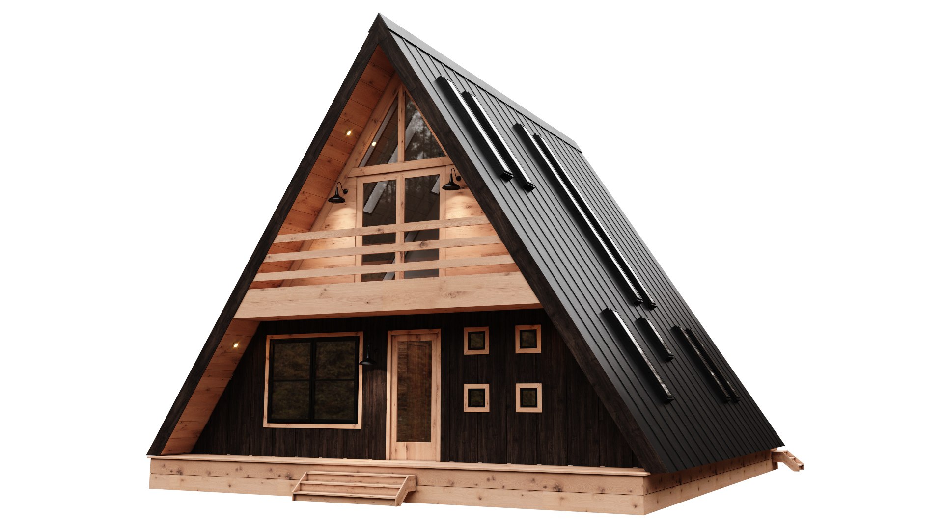House A-Frame 3D model - TurboSquid 2125093