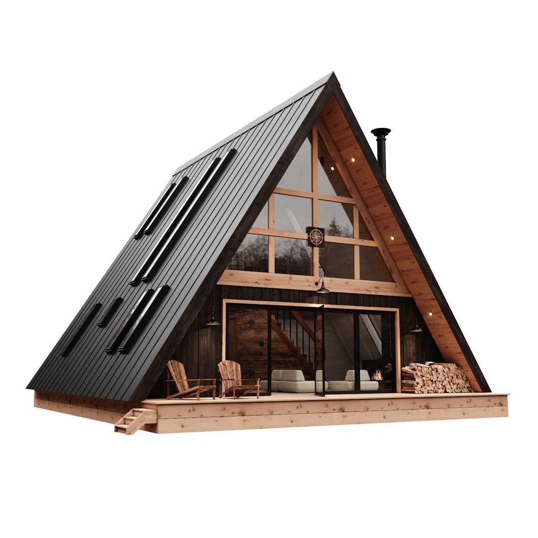 House A-Frame 3D Model - TurboSquid 2125093