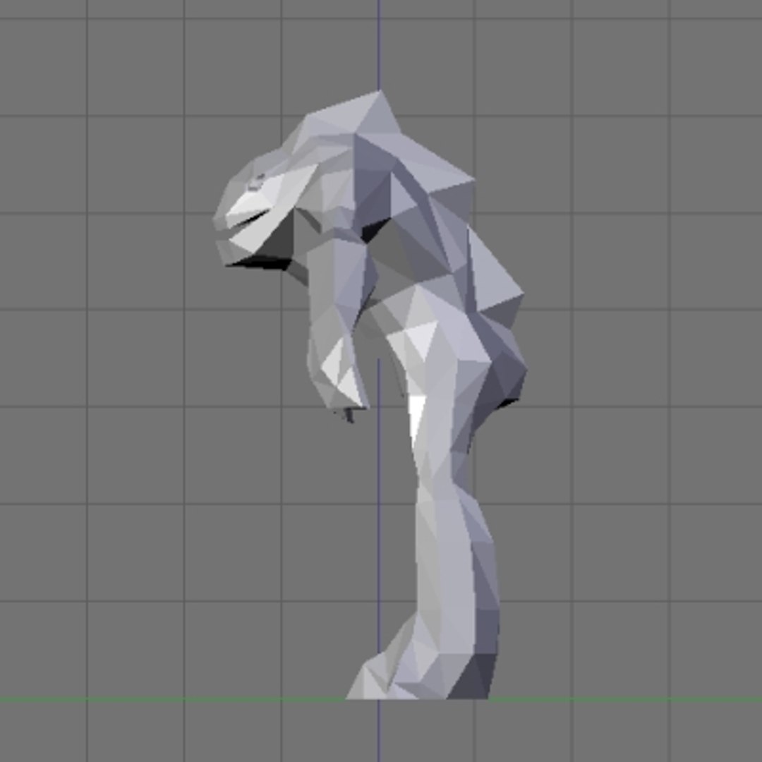 3d Model Low-poly Fantasy Fishman