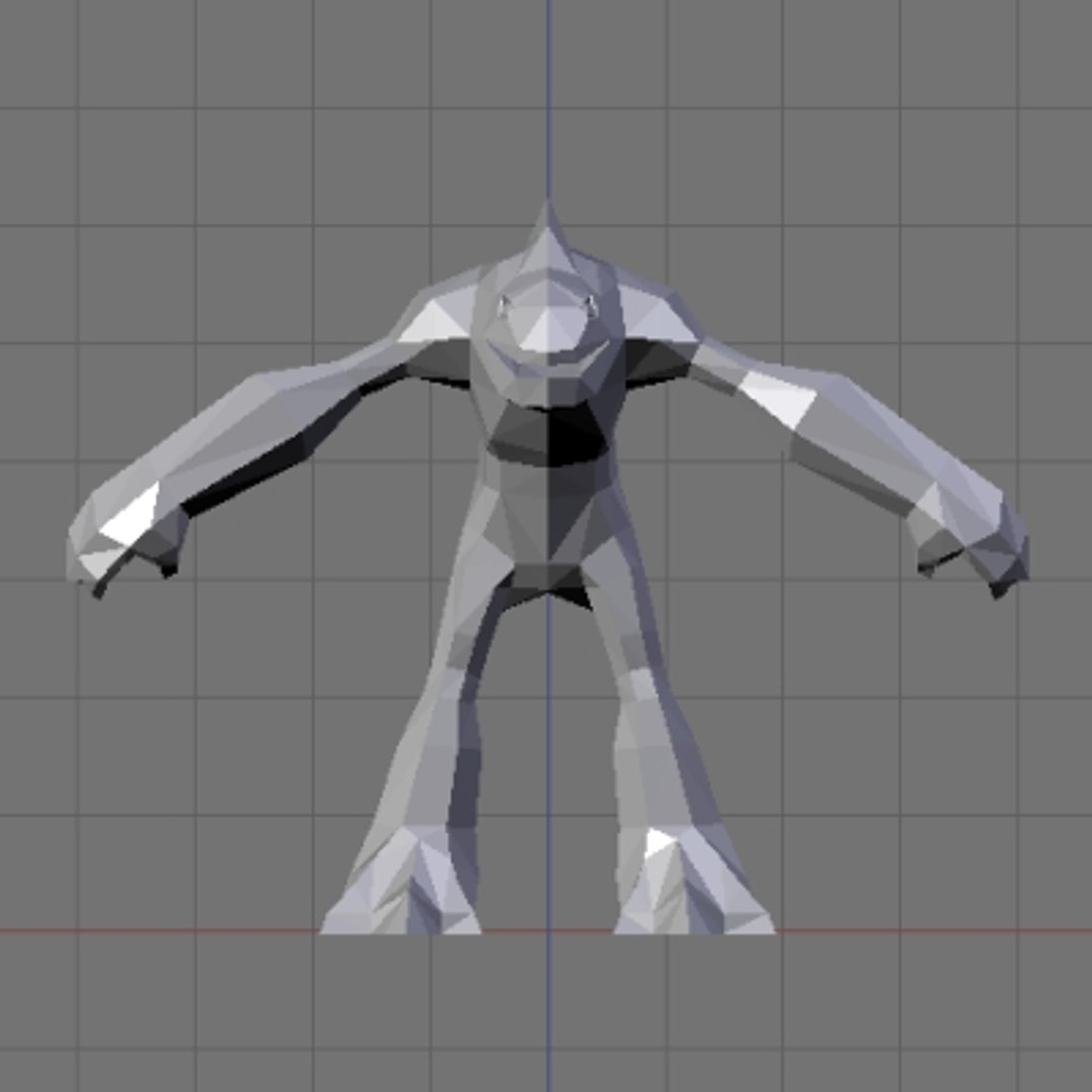 3d Model Low-poly Fantasy Fishman