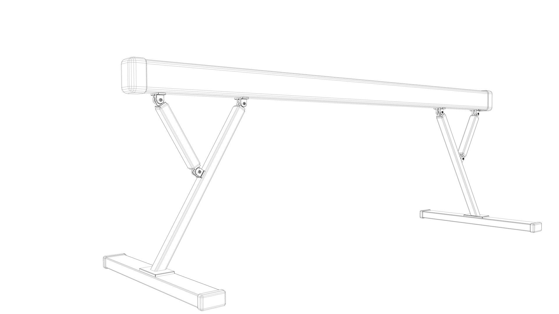 3D Model Balance Beam - TurboSquid 1899898