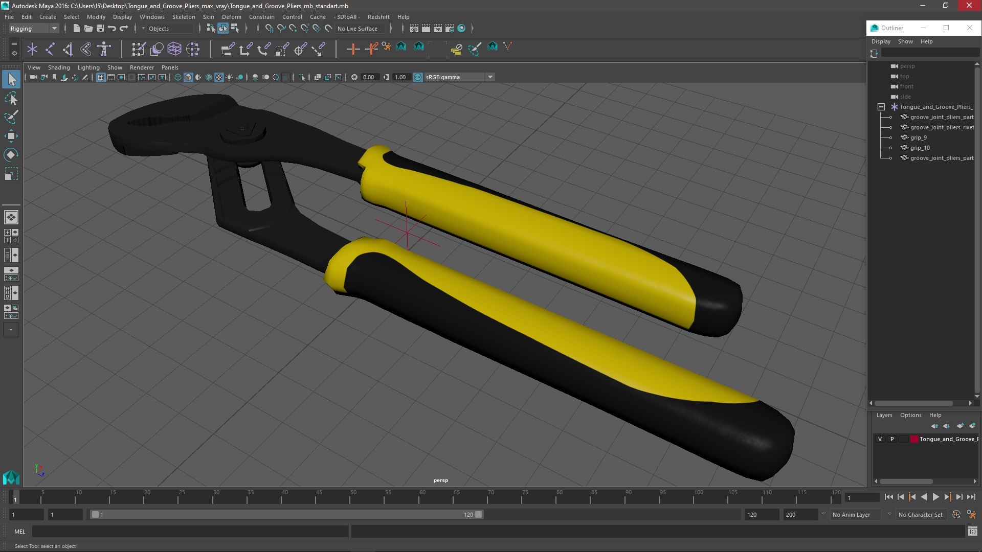 Tongue And Groove Pliers 3D Model - TurboSquid 2201851
