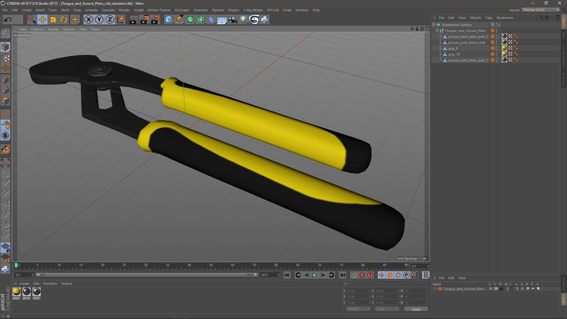 Tongue And Groove Pliers 3D Model - TurboSquid 2201851