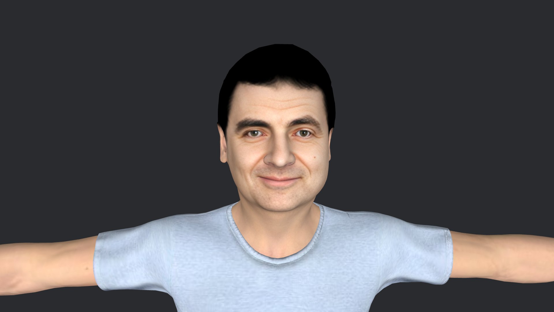 Mr Bean-Rowan Atkinson Hyper Realistic Full Body Fully Rigged 3D ...