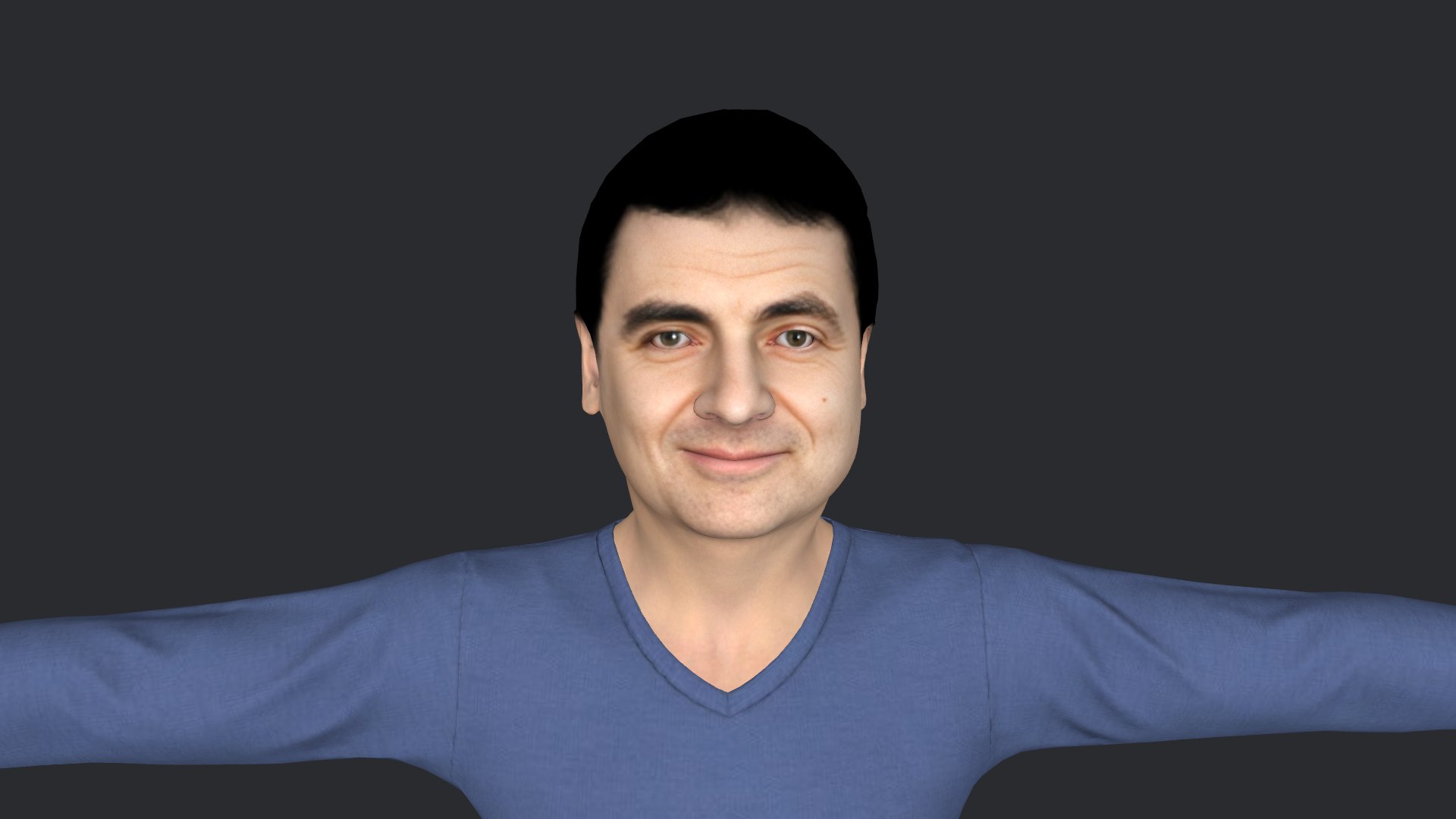 Mr Bean-Rowan Atkinson Hyper Realistic Full Body Fully Rigged 3D ...