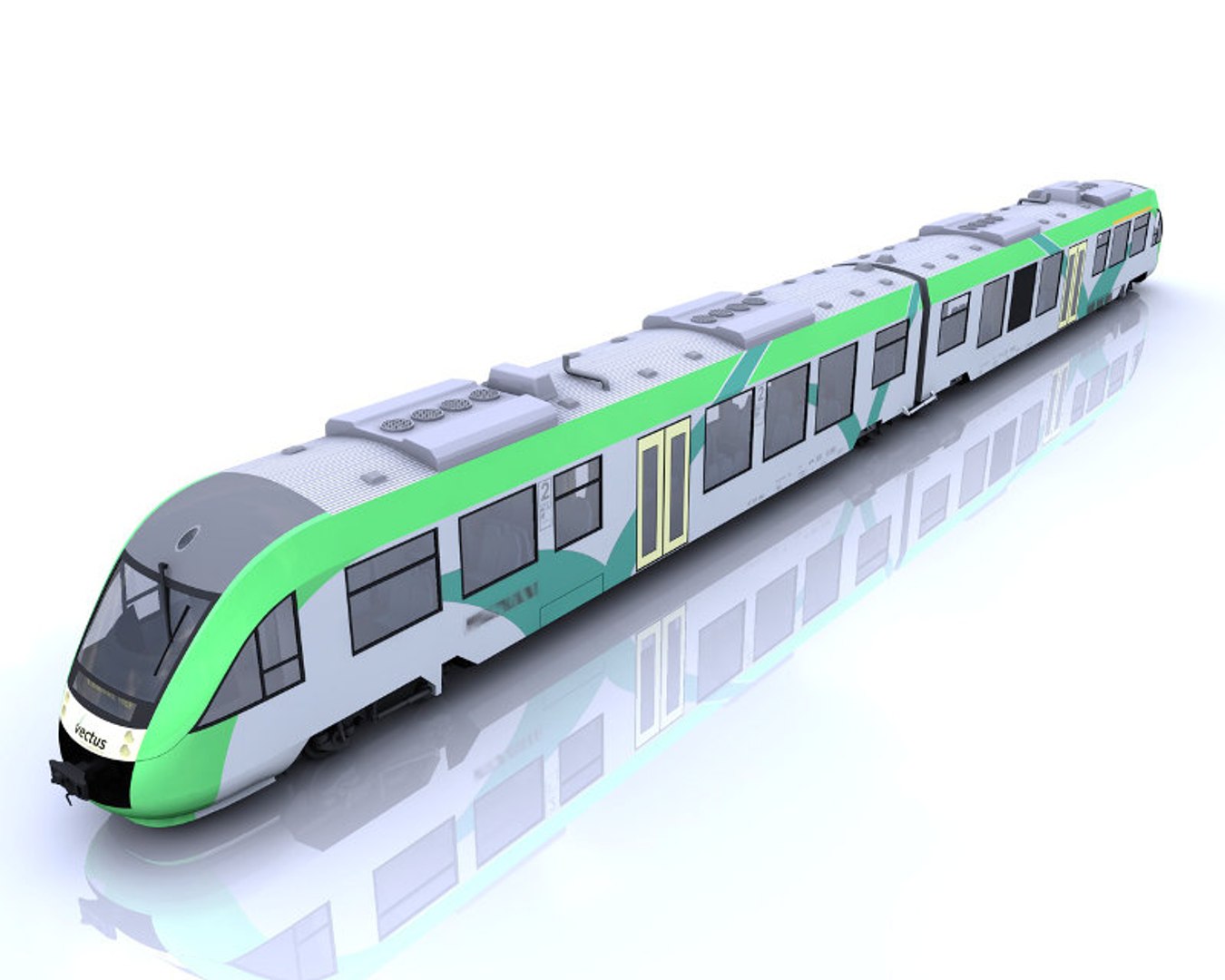 Lint Passenger Train Vectus 3d 3ds