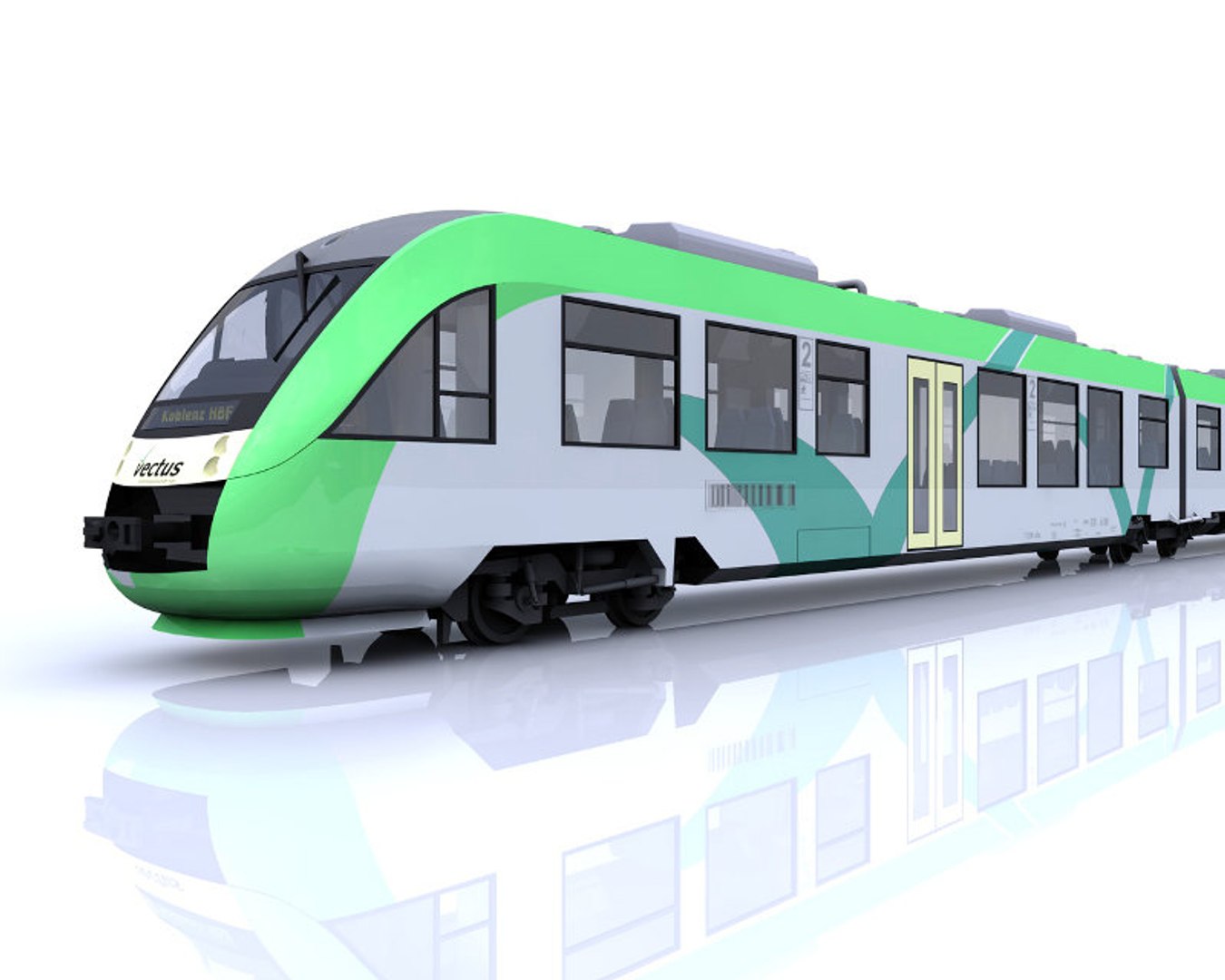 Lint Passenger Train Vectus 3d 3ds