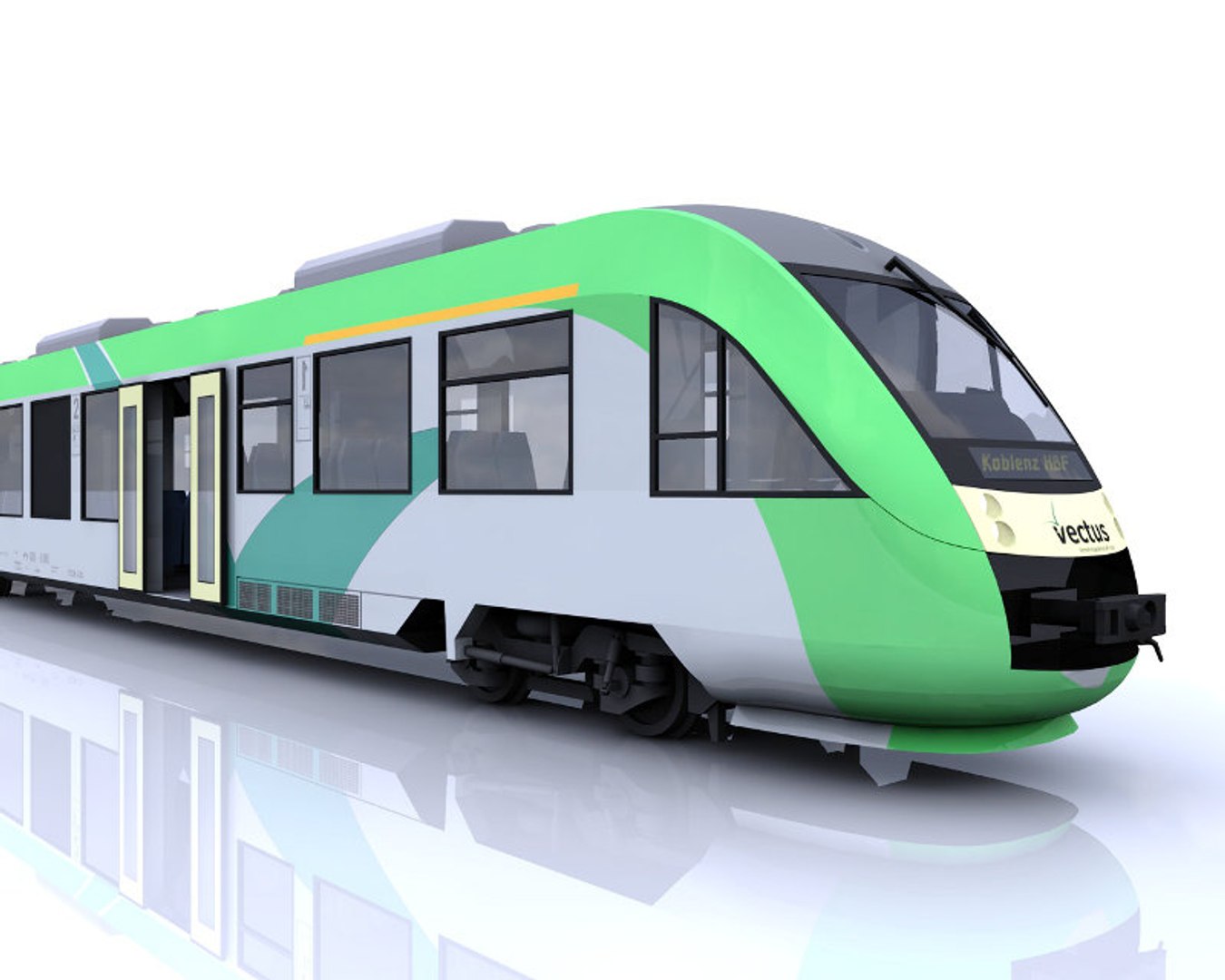 Lint Passenger Train Vectus 3d 3ds