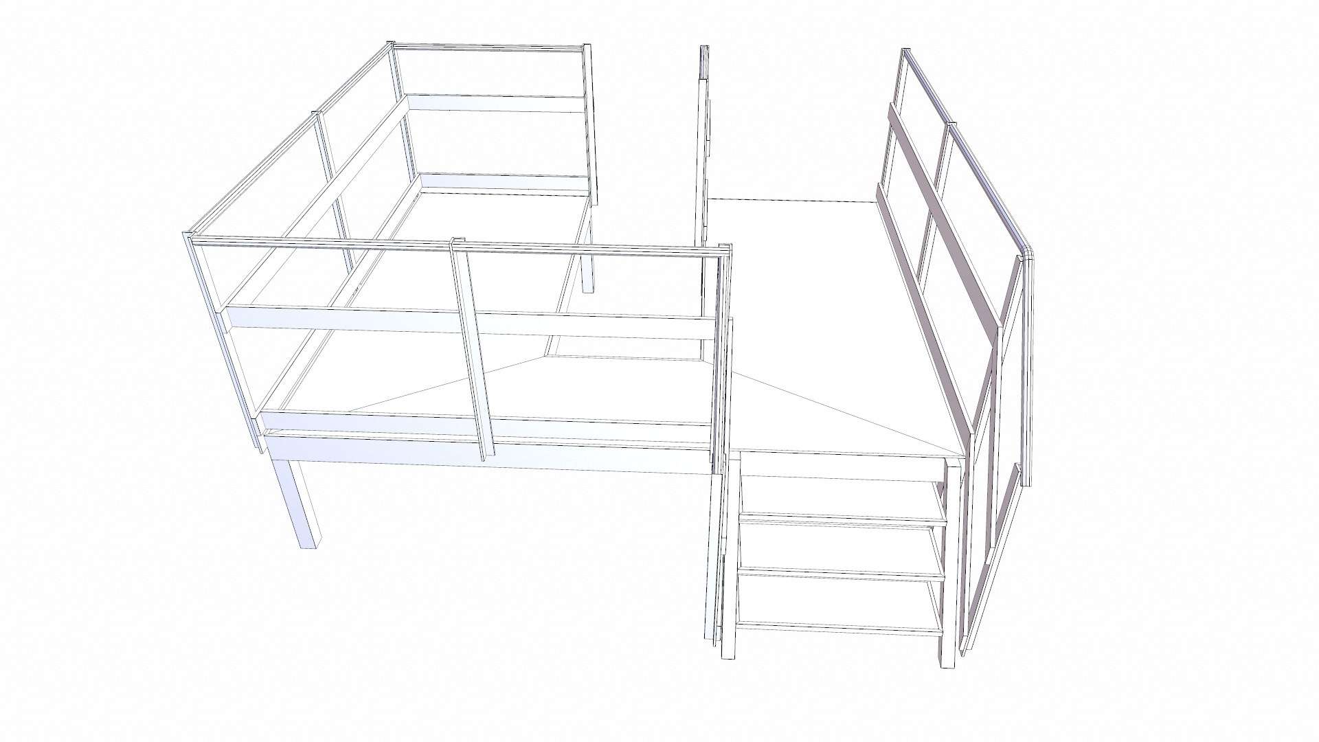 3D Platform Structure - TurboSquid 2334026