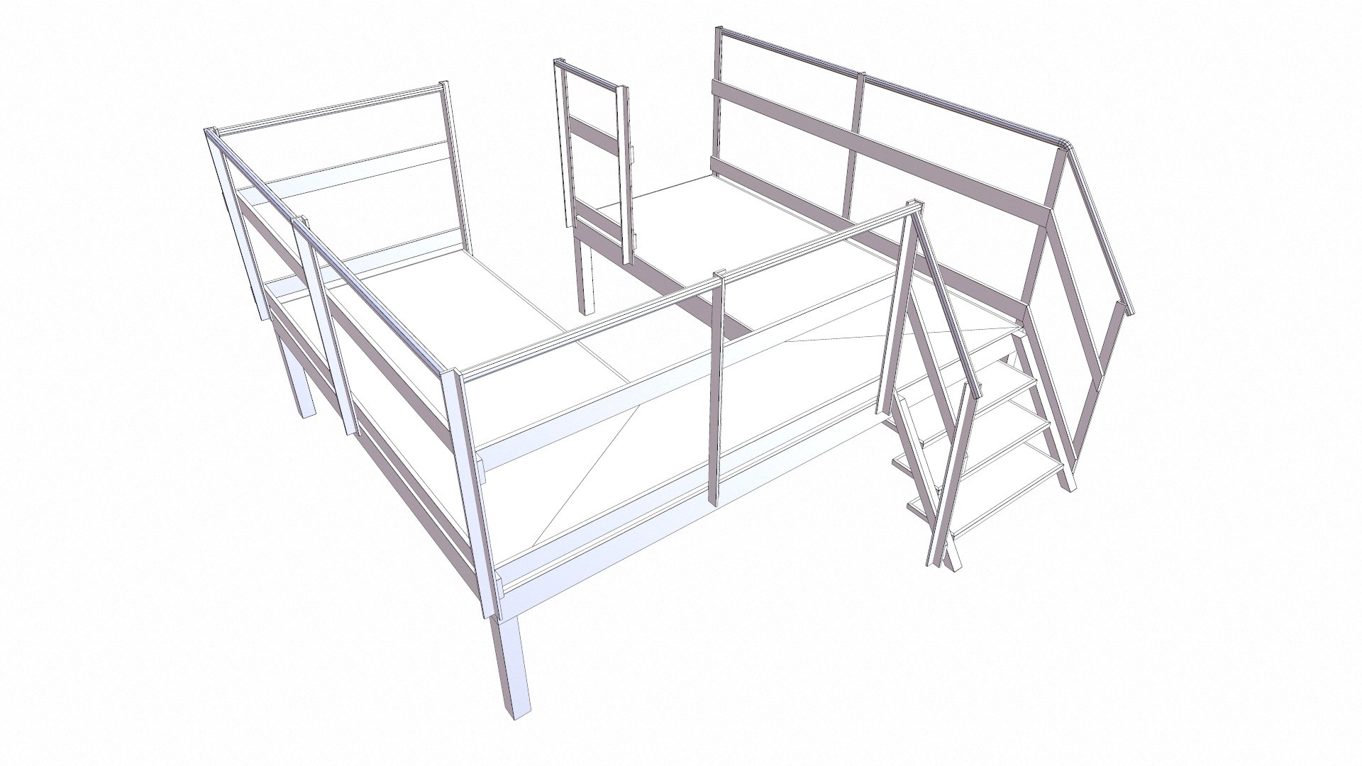 3D Platform Structure - TurboSquid 2334026