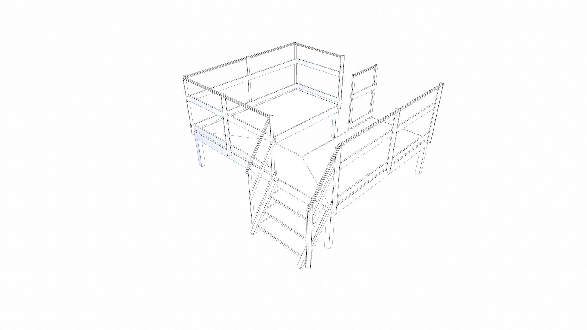 3D Platform Structure - TurboSquid 2334026