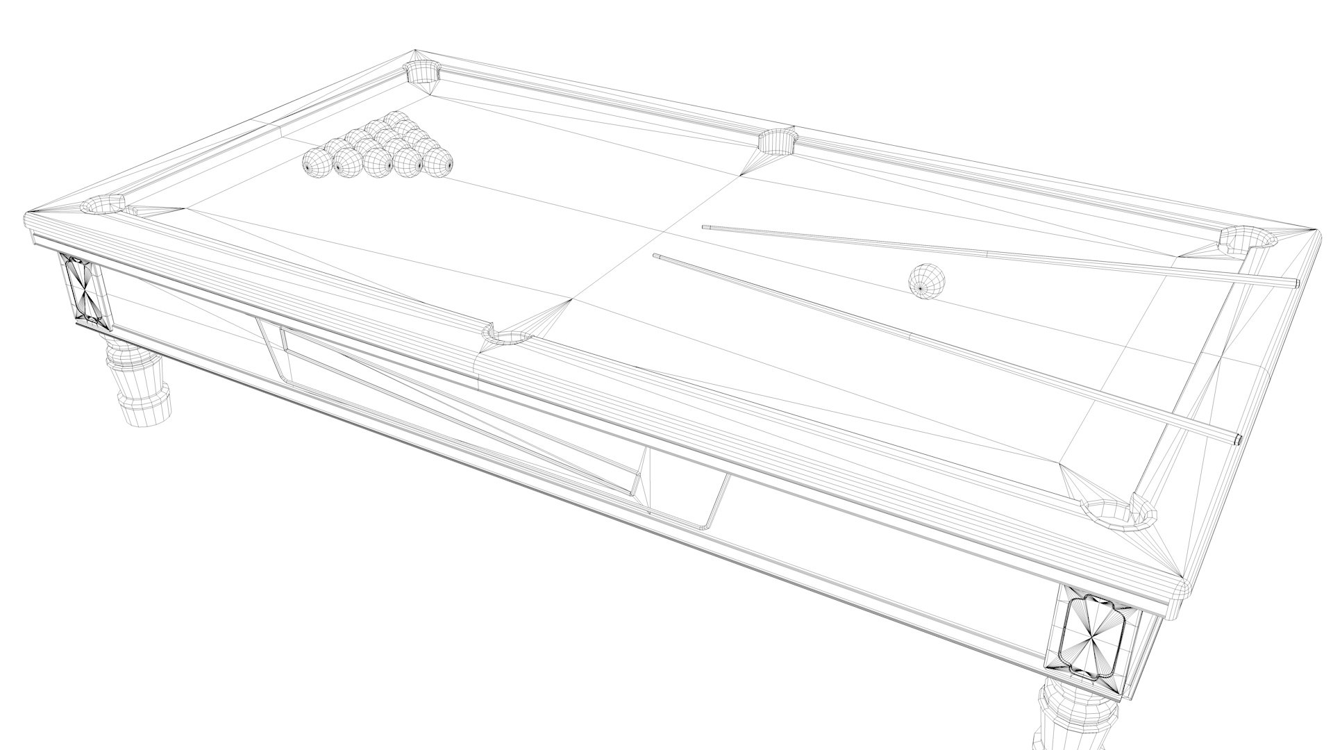 3D Model Billiards Table - TurboSquid 1860725