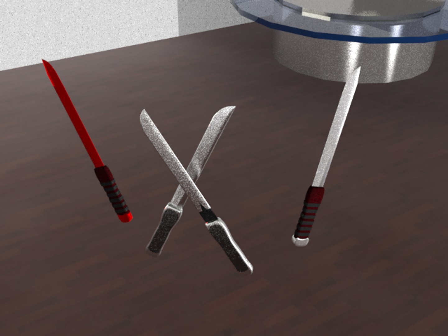 Machetes Modeled 3d Model