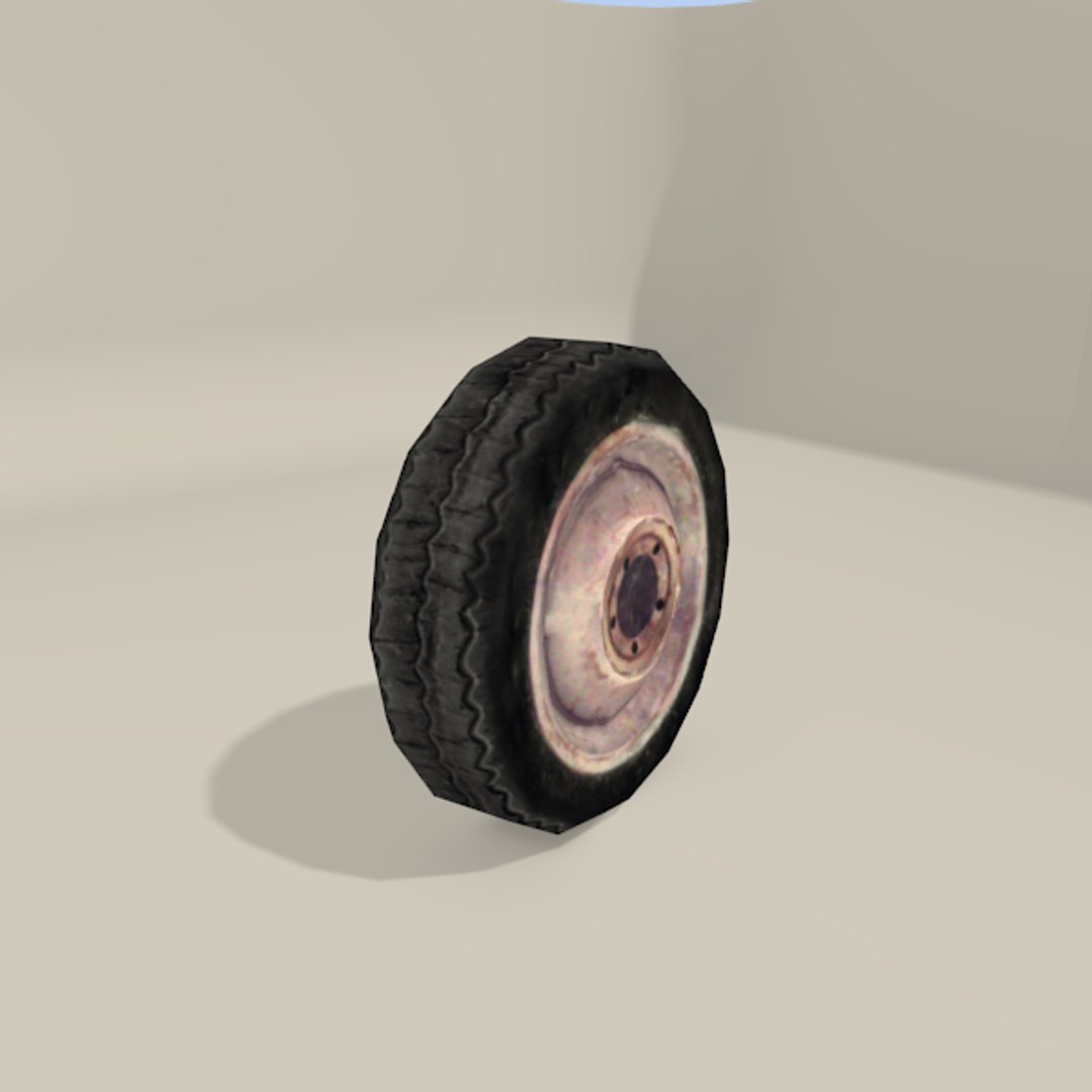 3d old wheel model