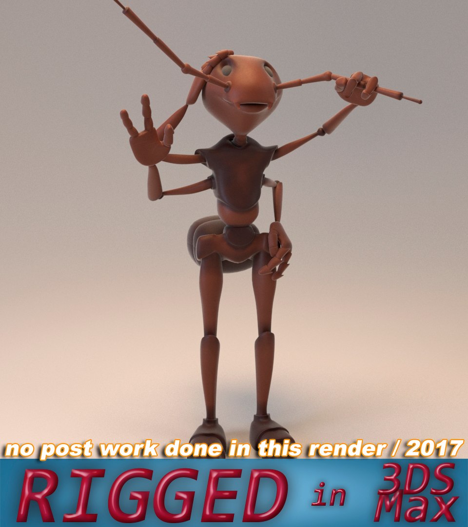 3D Ant Rig - TurboSquid 1152518