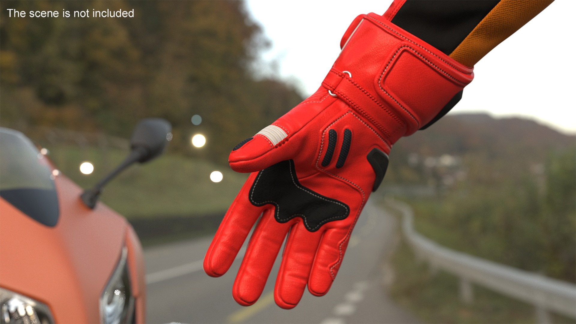 Protective Riding Gloves Red 3D Model - TurboSquid 2236727