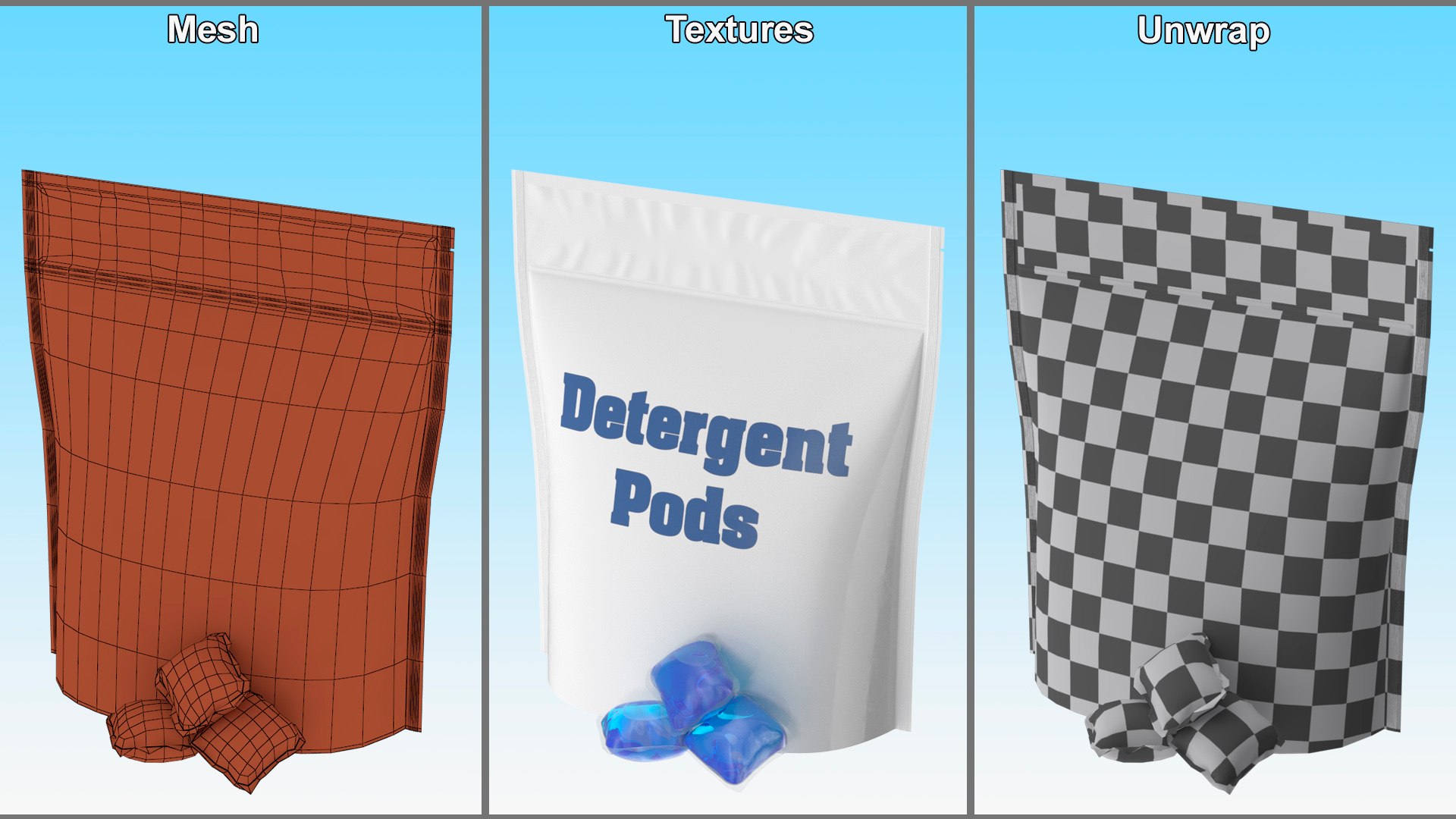 3D Laundry Detergent Pods Package - TurboSquid 2214180