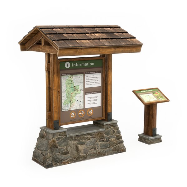 3D national park signs - TurboSquid 1247135