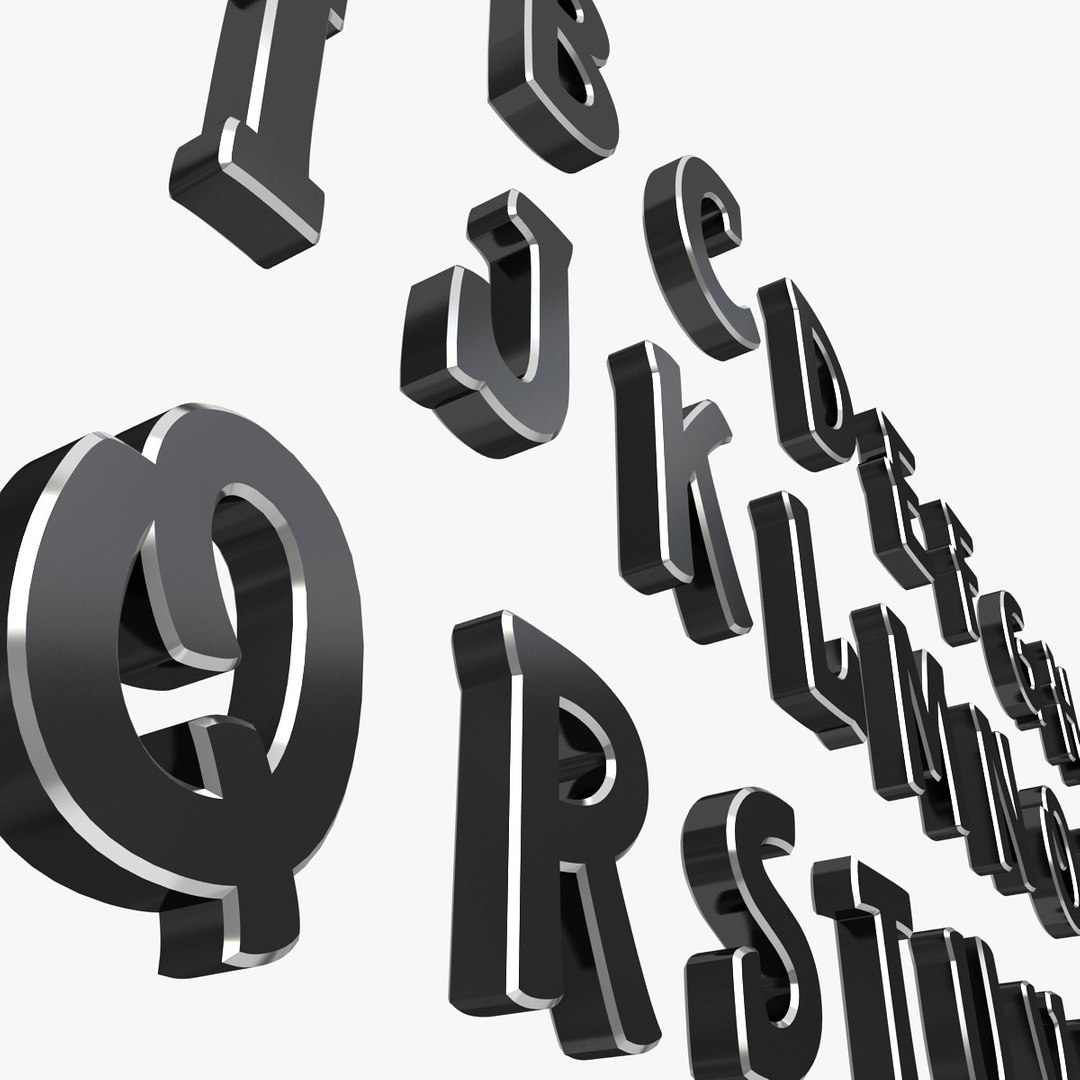 Font Set 3d Max