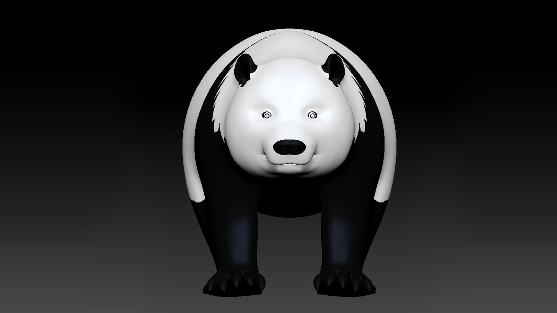 3D Abimated Panda Character Model - TurboSquid 1723227