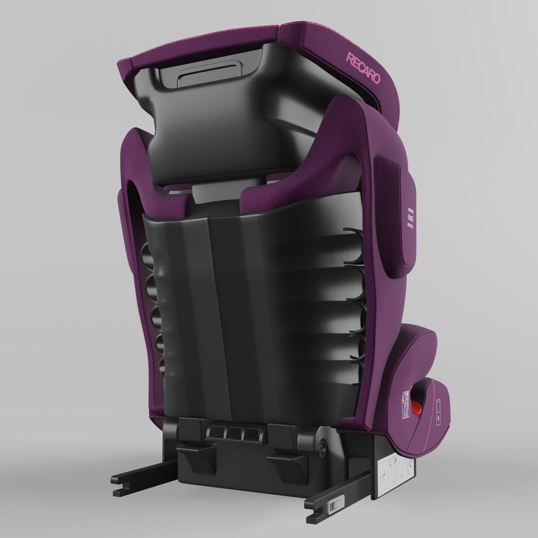 Recaro Monza Nova IS Children Car Seat Core Power Berry 3D Model ...