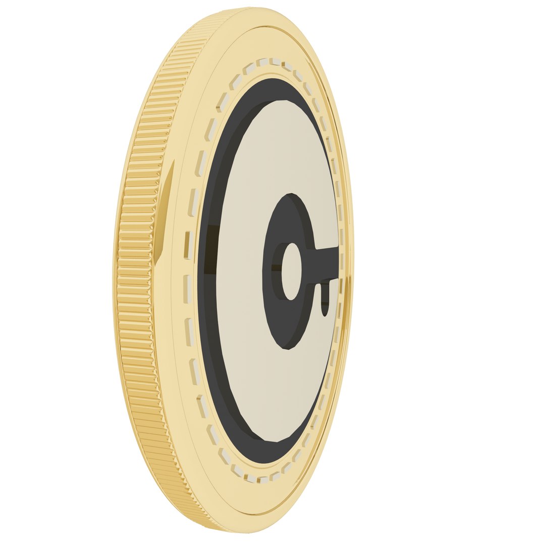 3D BOX Token Cryptocurrency Gold Coin - TurboSquid 1783450