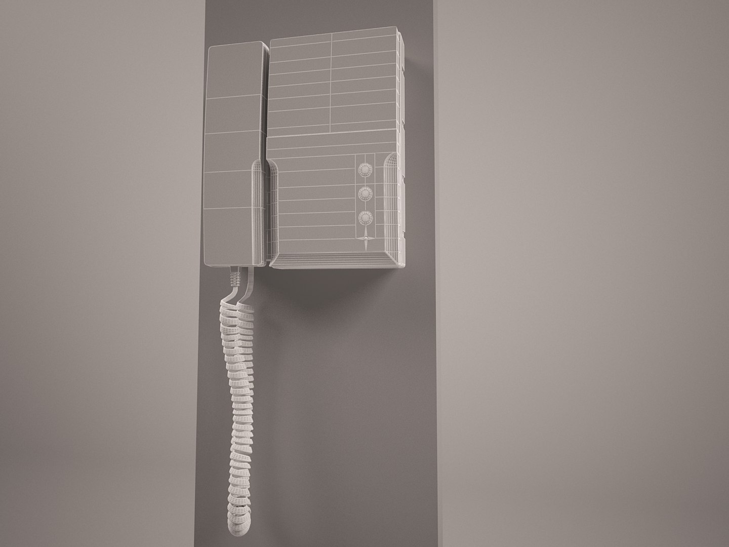 3D model intercom monitor - TurboSquid 1499144