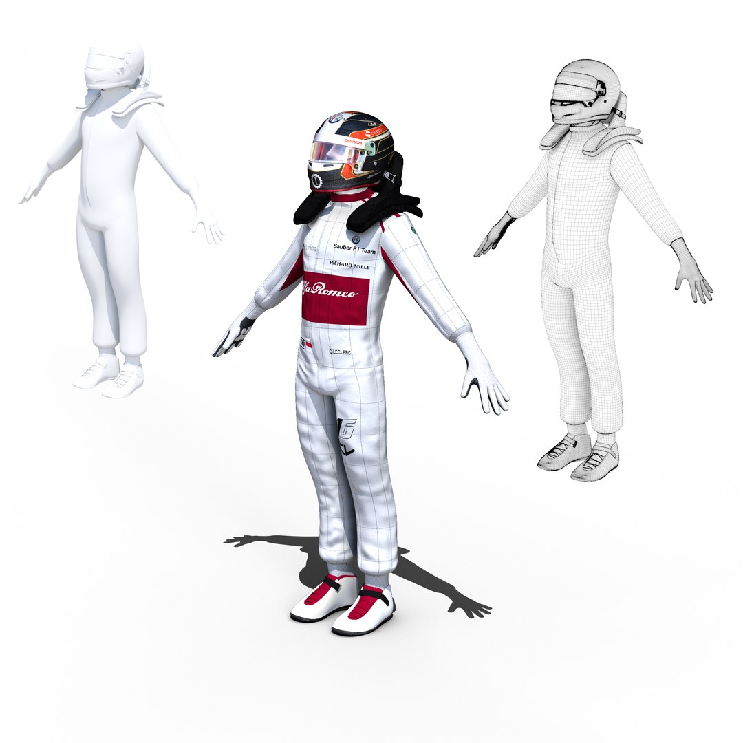 Charles leclerc 2018 model - TurboSquid 1328222