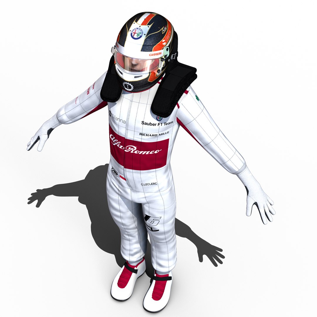 Charles leclerc 2018 model - TurboSquid 1328222