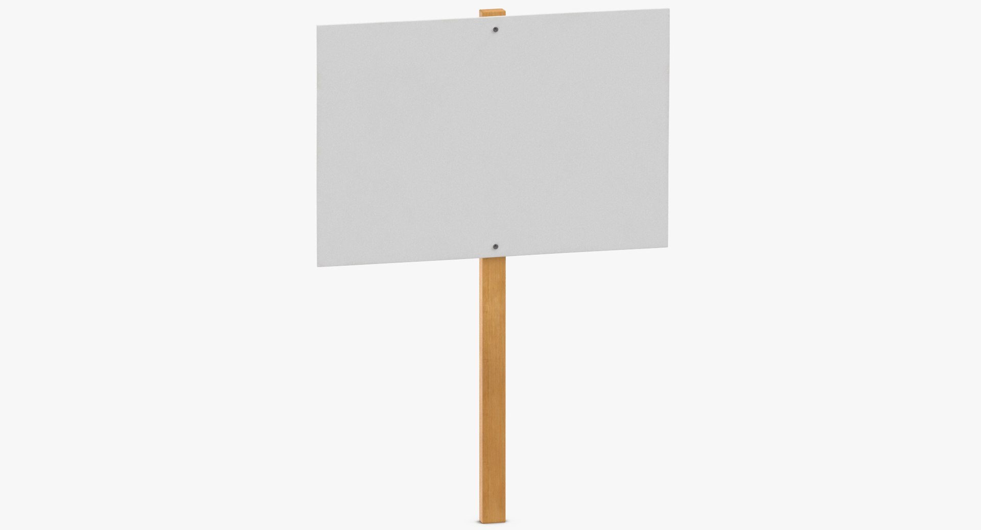 Protest Sign 01 3D Model - TurboSquid 1335678