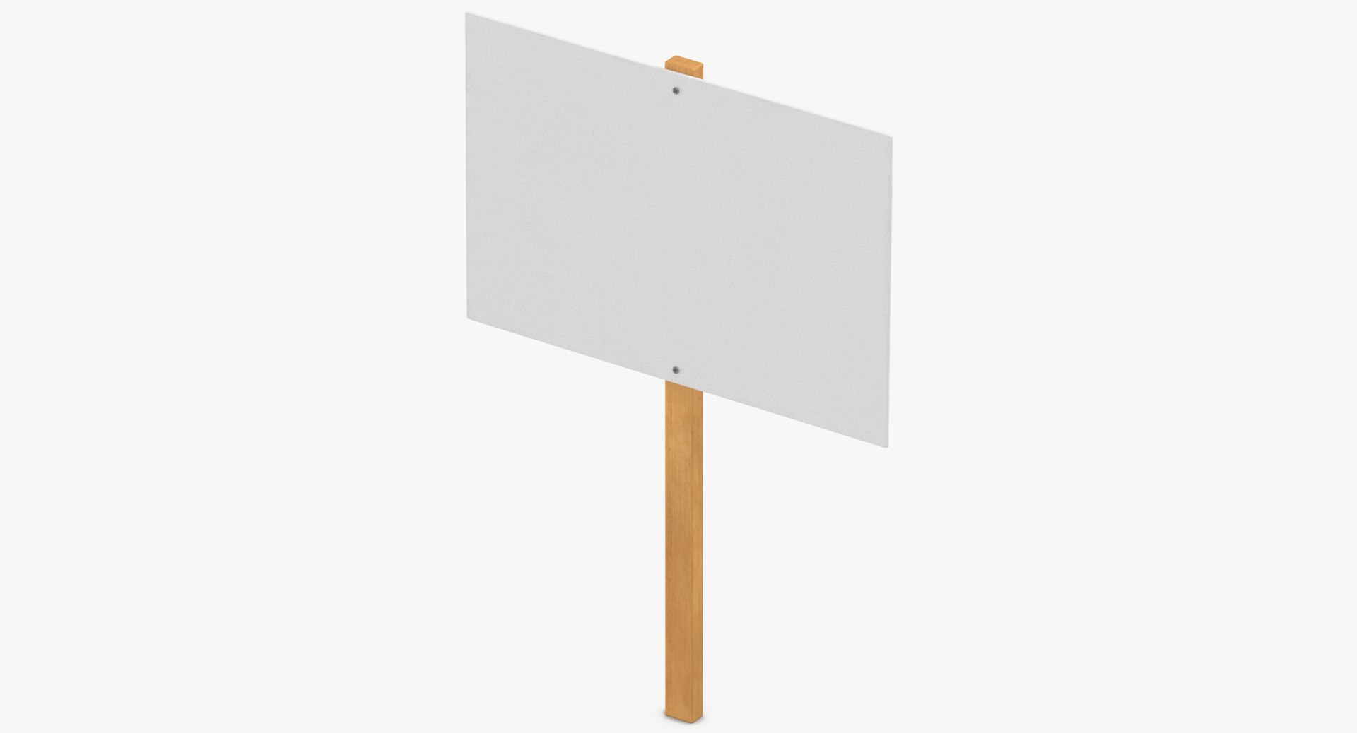 Protest Sign 01 3D Model - TurboSquid 1335678