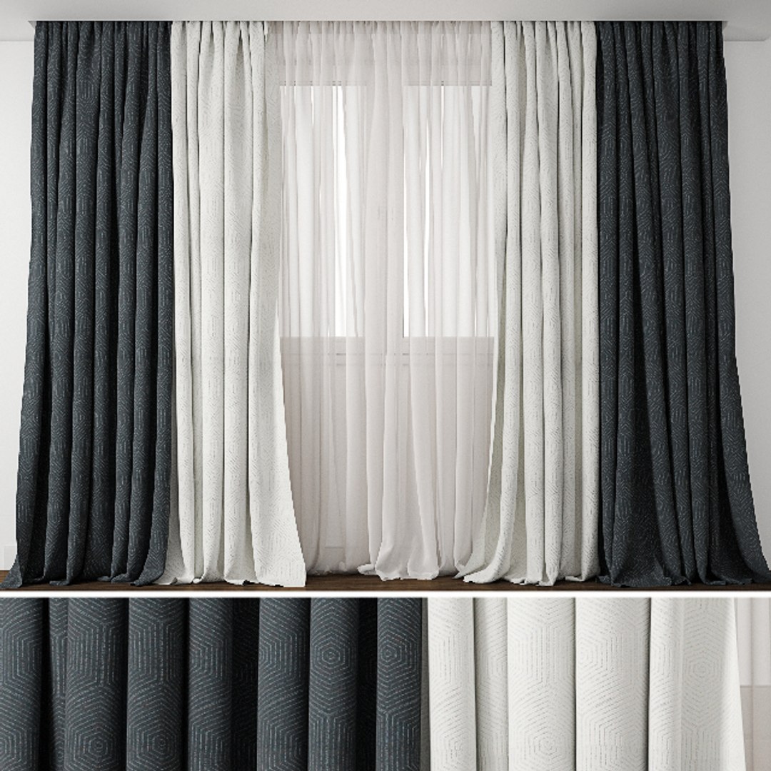 Curtain 3D Model - TurboSquid 1350122