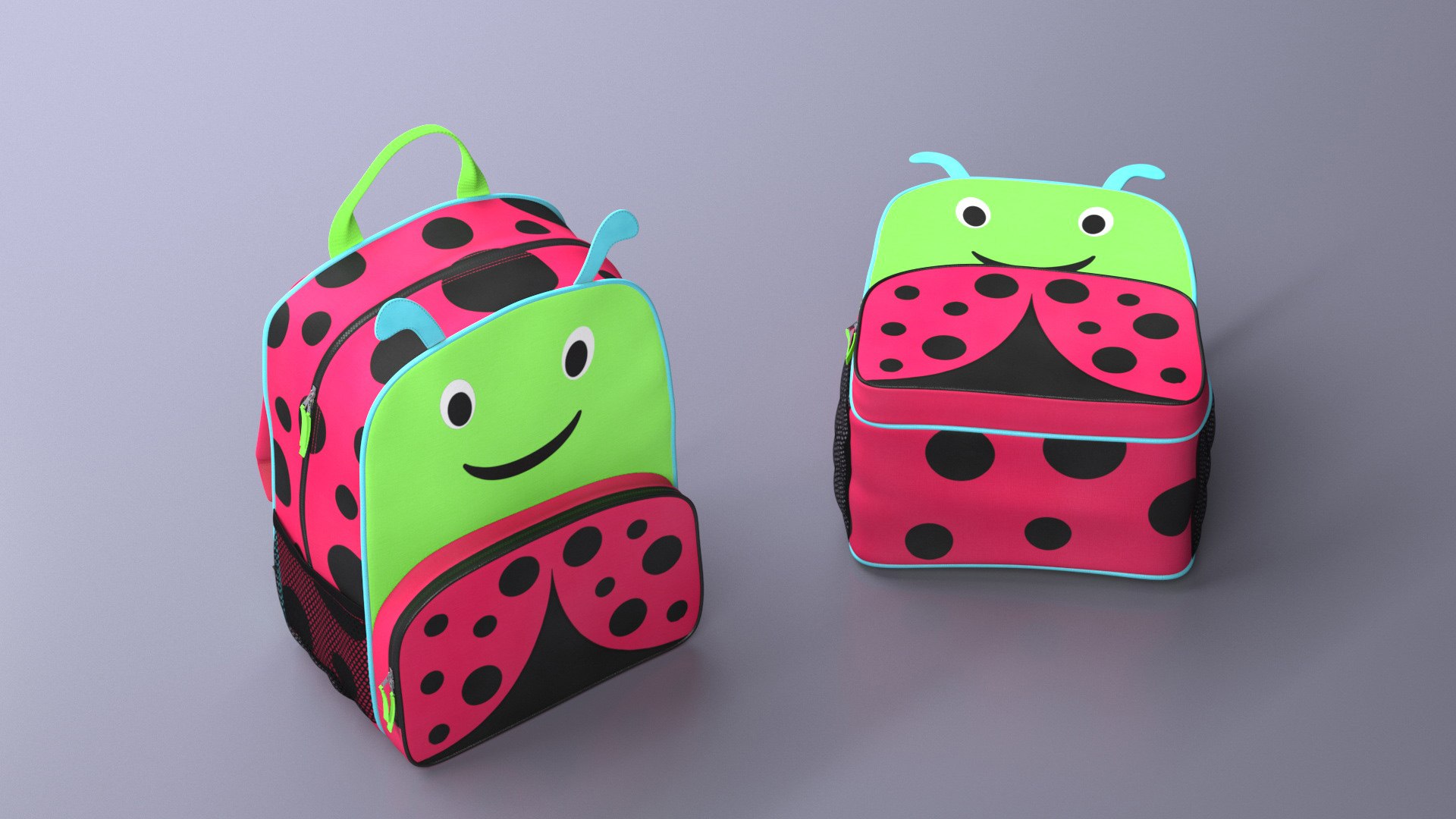 Childrens Ladybug Backpack 3D Model - TurboSquid 2245894