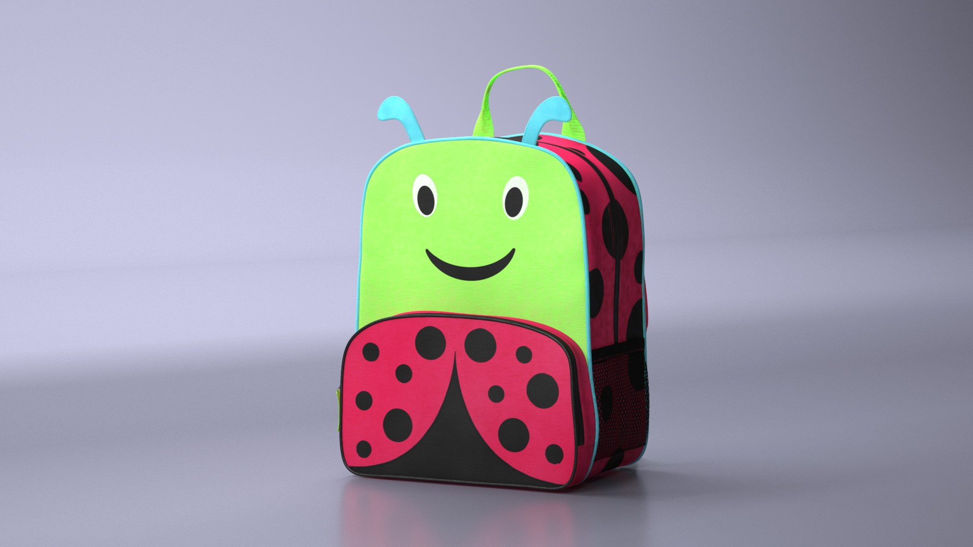 Childrens Ladybug Backpack 3D Model - TurboSquid 2245894